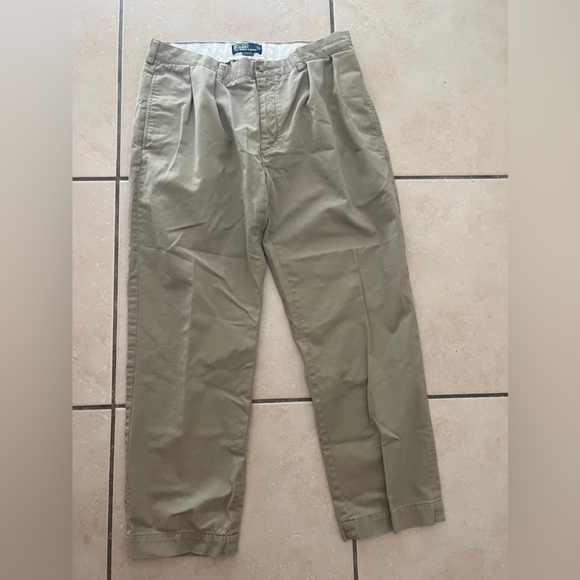 Polo Ralph Lauren | Pants | Polo Ralph Lauren Cotton Ethan Pleated Khaki Pants | Poshmark